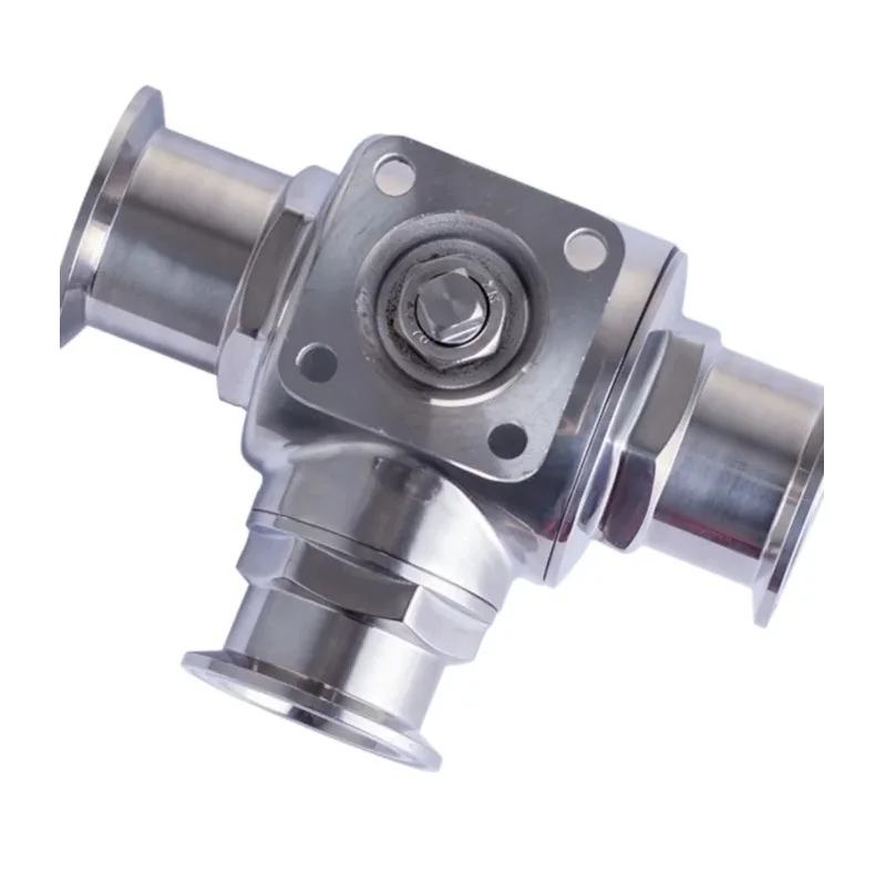 Three-way Ball Valve Sanitary Sus304 Sus316 T Type L Type O.d 38mm High Platform Ball Valve Fast ...
