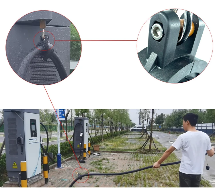 Dc Fast Charger Cable Management Retractor Clamshell Swivel Gasoline ...