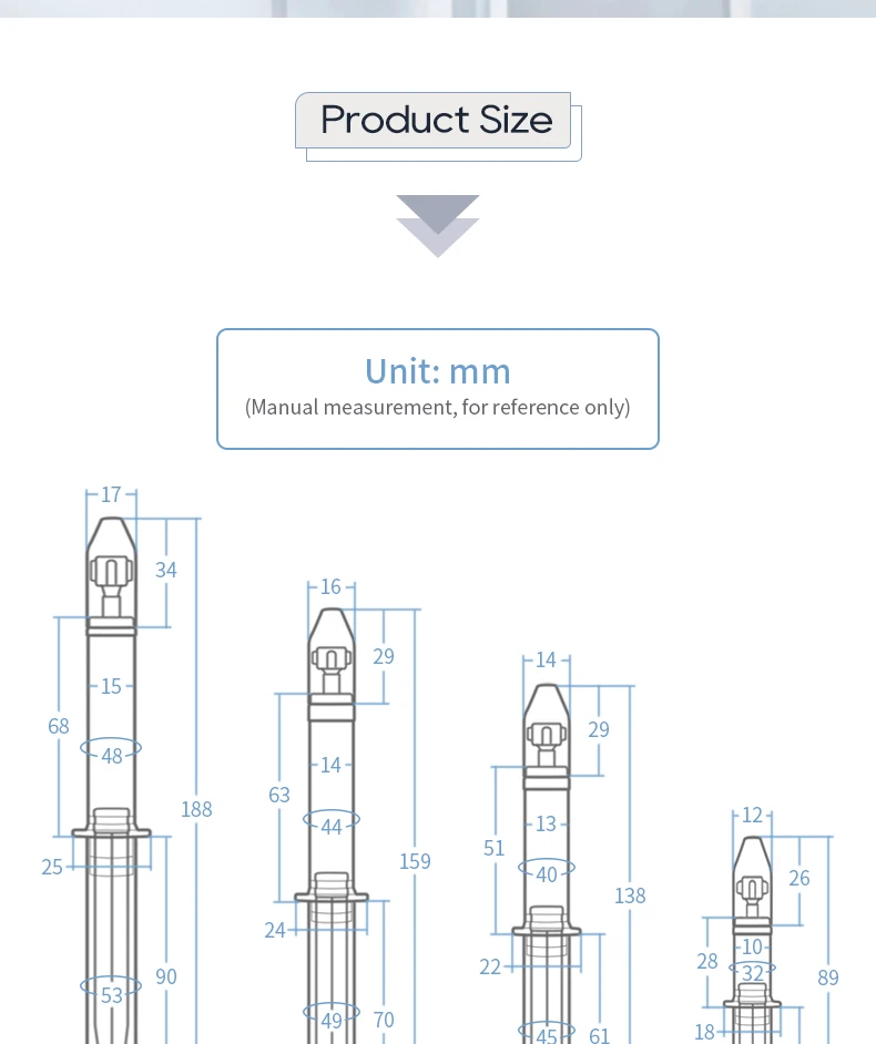 Transparent Rocket Type Containers Tube Refillable Eye Cream Packing ...