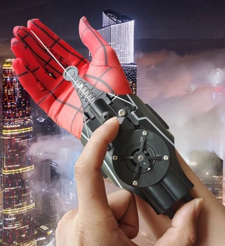 Cosplay Spider Anime Web Shooter Luminous Light Wrist Launcher String ...