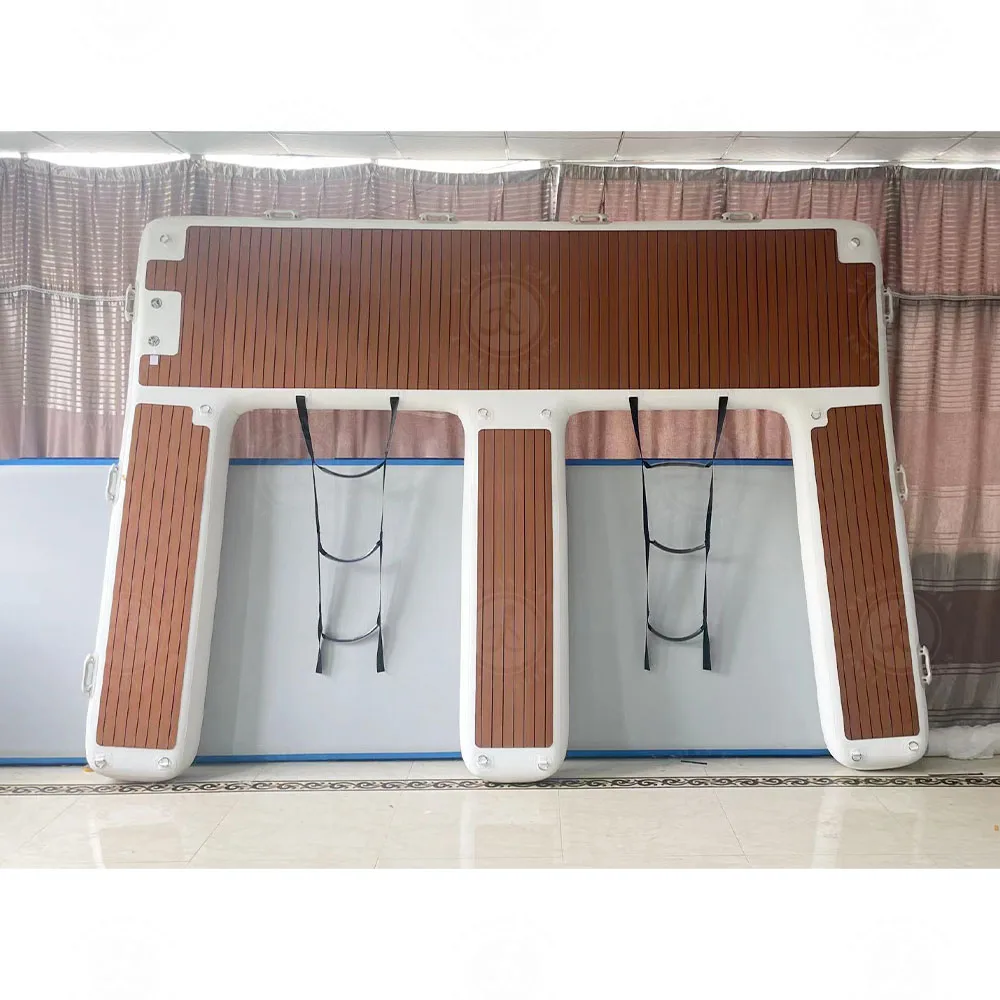 E Shaped Inflatable Floating Dock Drop Stitch Jet Ski Dock Inflatable ...