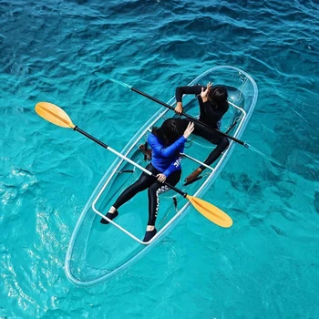 Verified Sunlife Clear Glass Bottom Boat Canoe Transparent Crystal ...