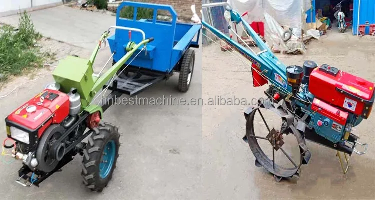 Multipurpose Farming Mini Walk Behind Tractor Price Diesel Engine Small ...