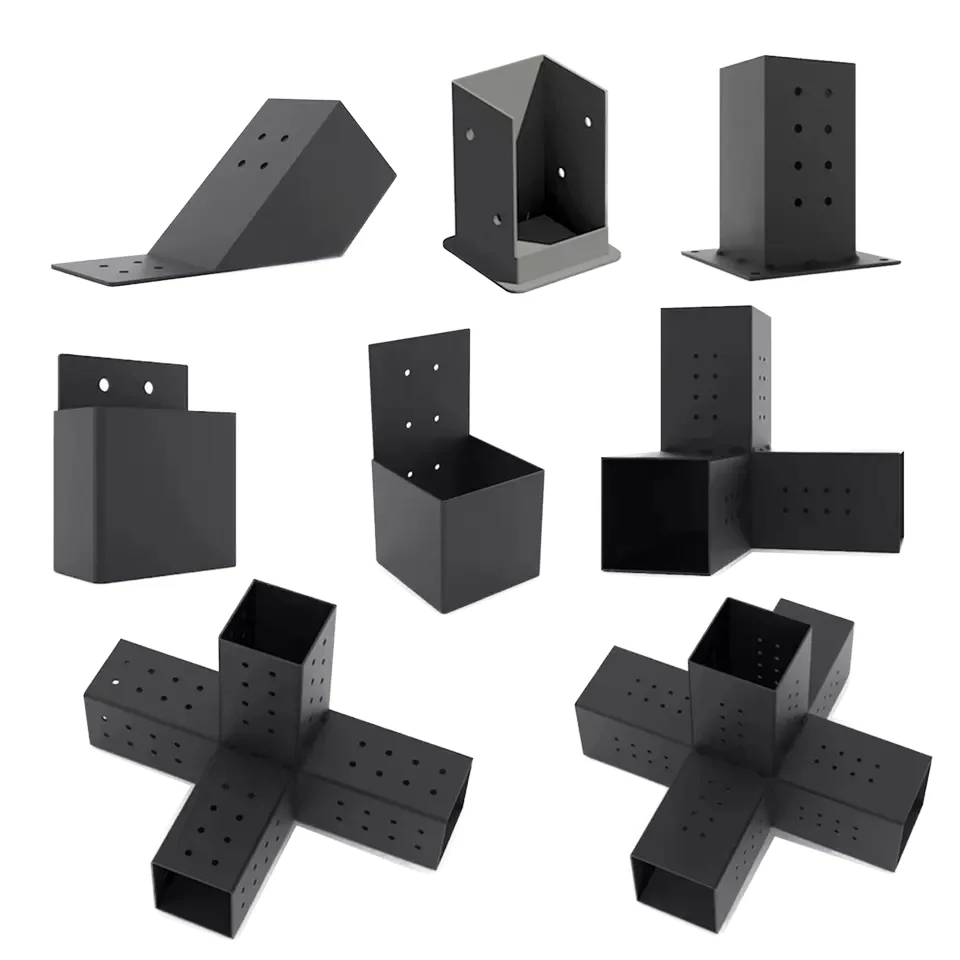 4x4 6x6 8x8 Pergola Brackets Stainless Steel Metal 3-Way Extension ...