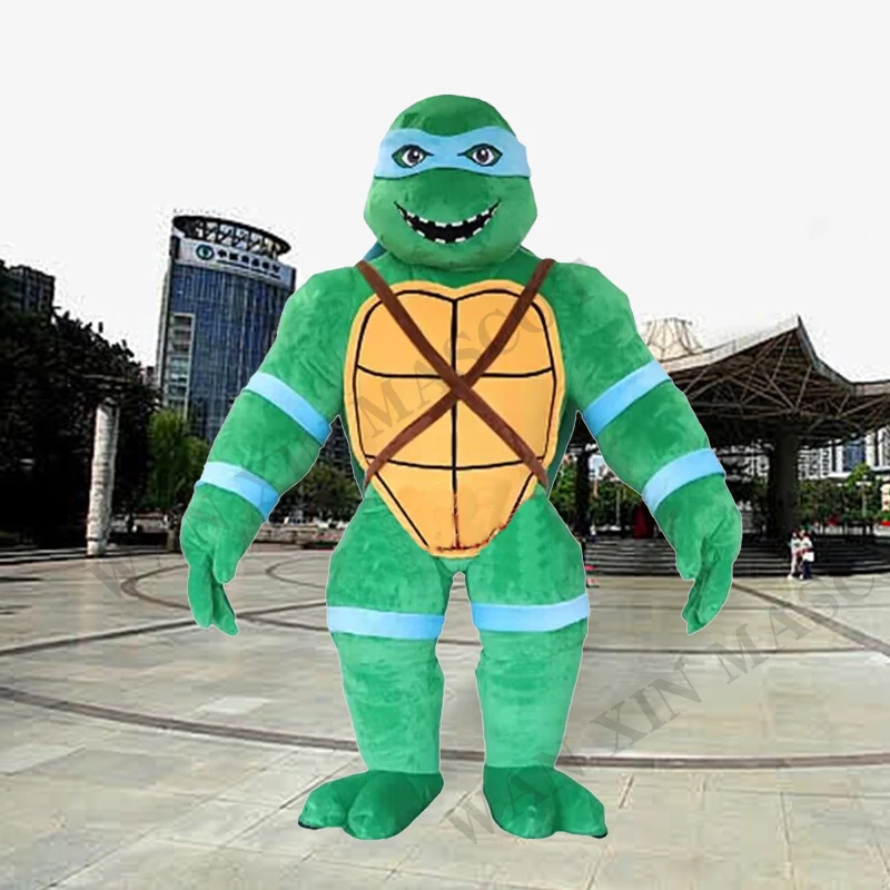 Cosplay as Cartoon Green Ninja Turtles - Adult Mascot Costumes