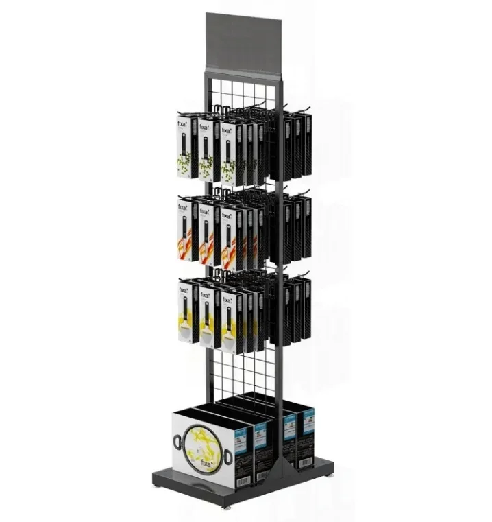 Wire Mesh Hanging Display Racks for Retail Kitchenware
