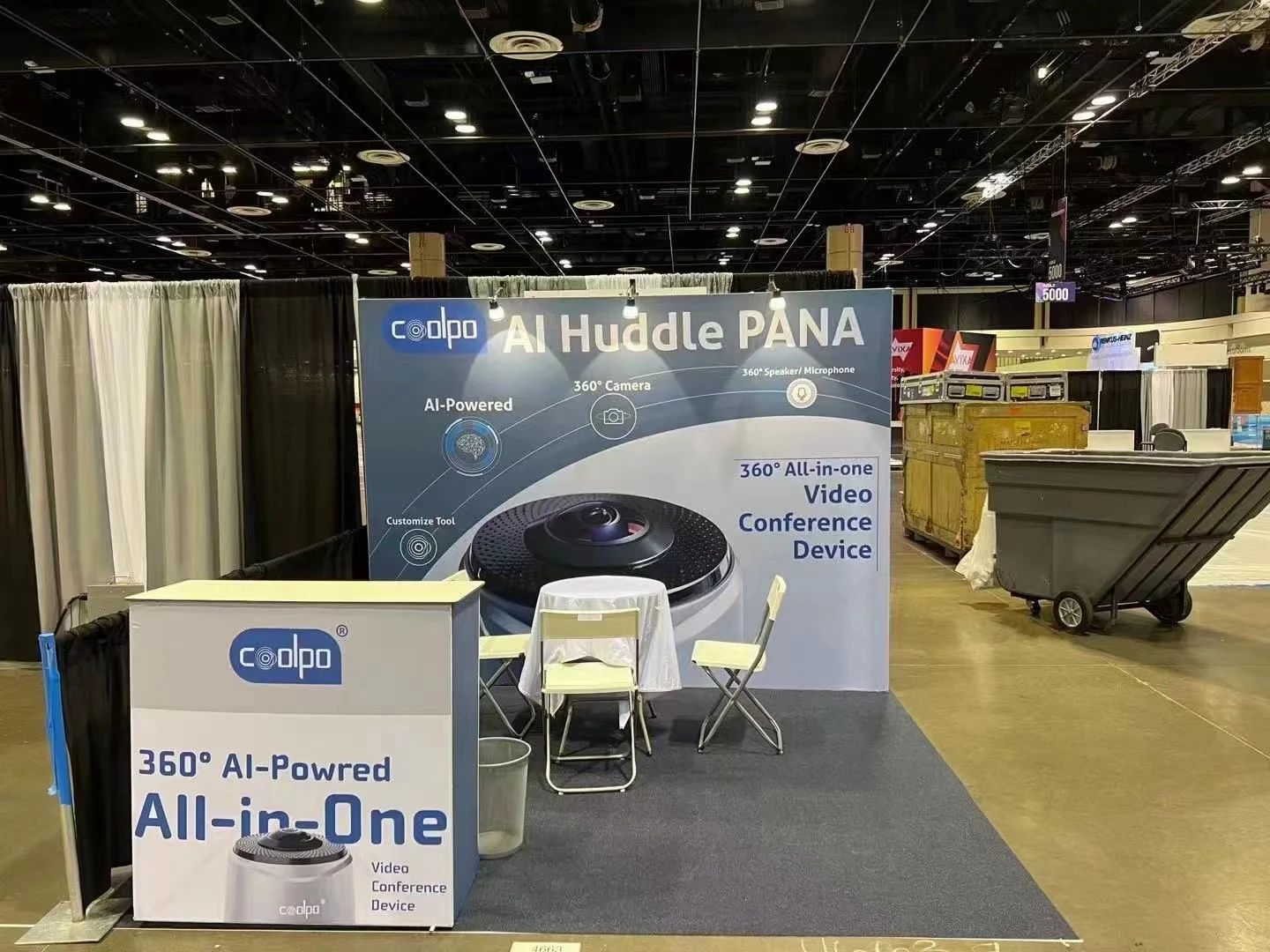 Portable Booth Backdrops Customize Logo Curved Display Stand Exhibition ...