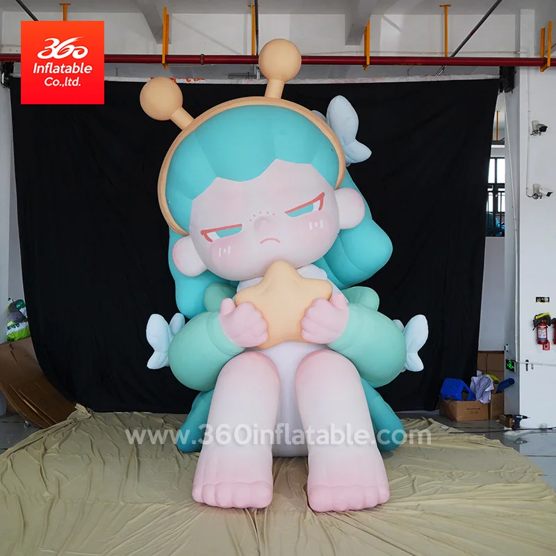 Giant Custom Girl Doll Inflatable Custom Design Big Mascot Advertising ...
