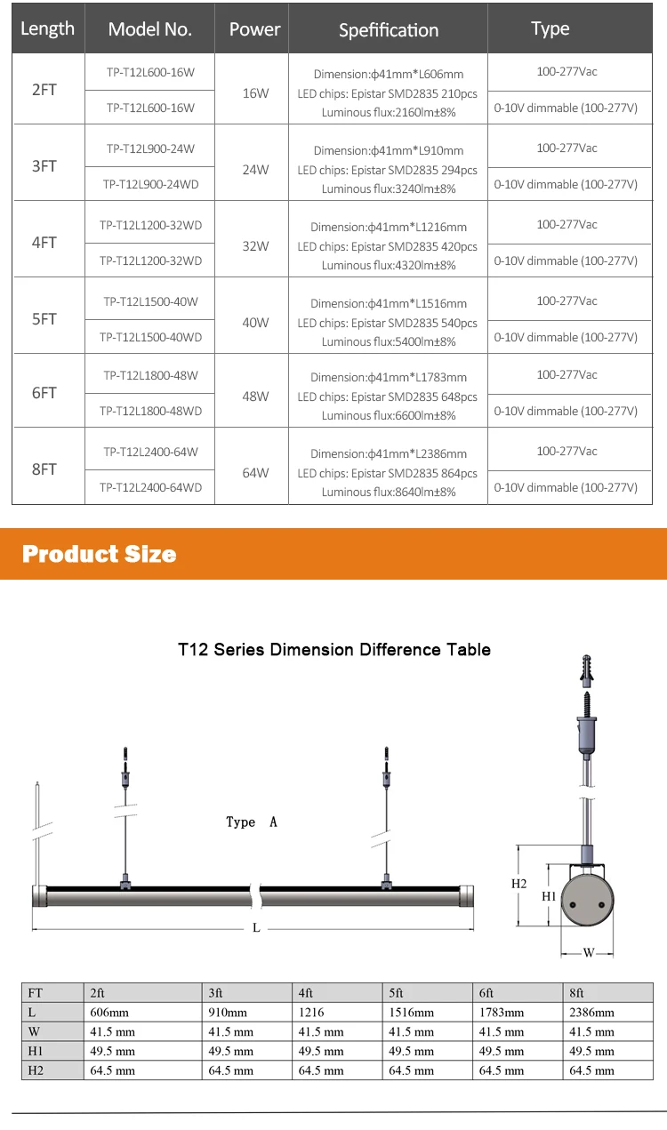270 Beam Angle Modern Chandelier T12 Round Linear Light Led Tube 3 Rows ...