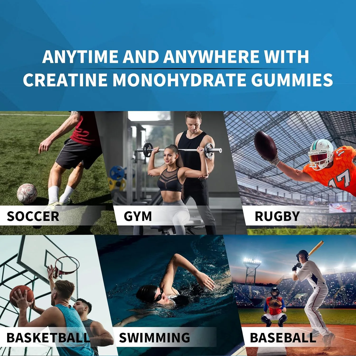 Creatine Monohydrate Gummies boost Focus Strength mango Flavour 100% ...