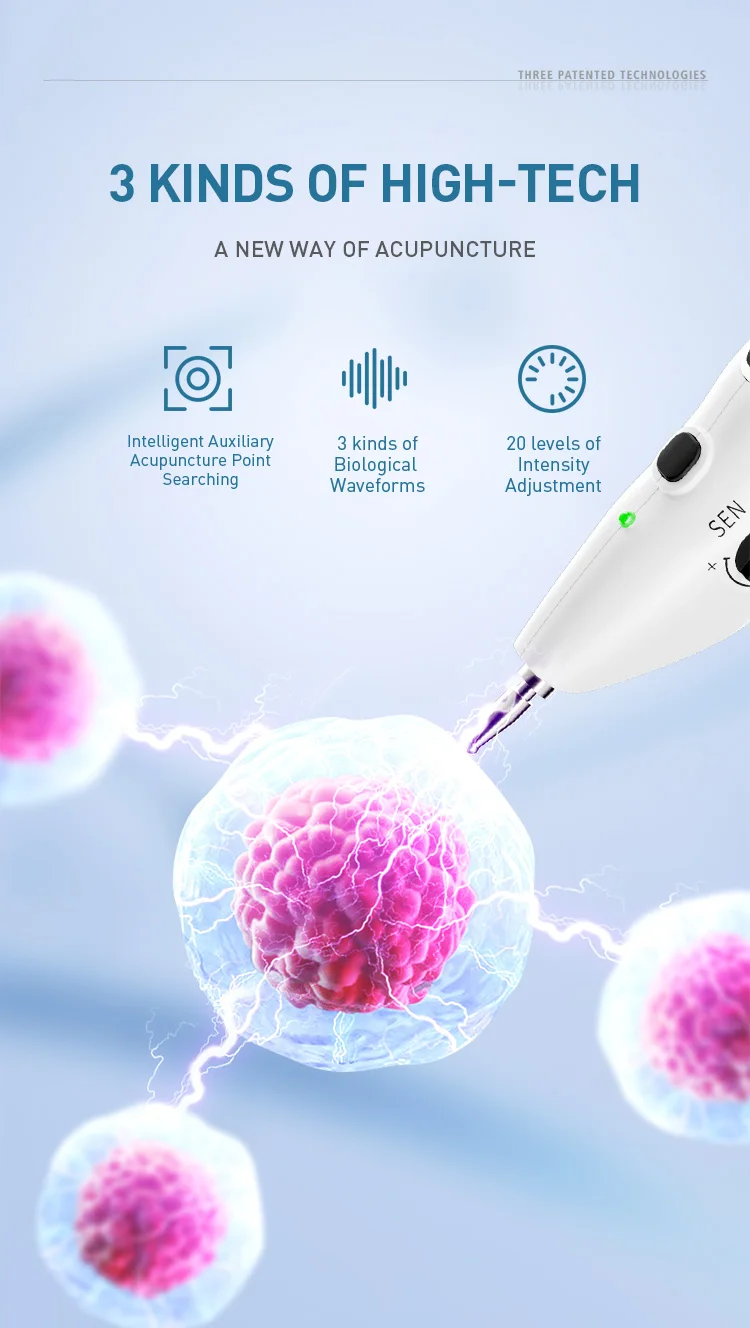 Hot Electro Acupuncture Point Stimulator - Piezo Pen Massage