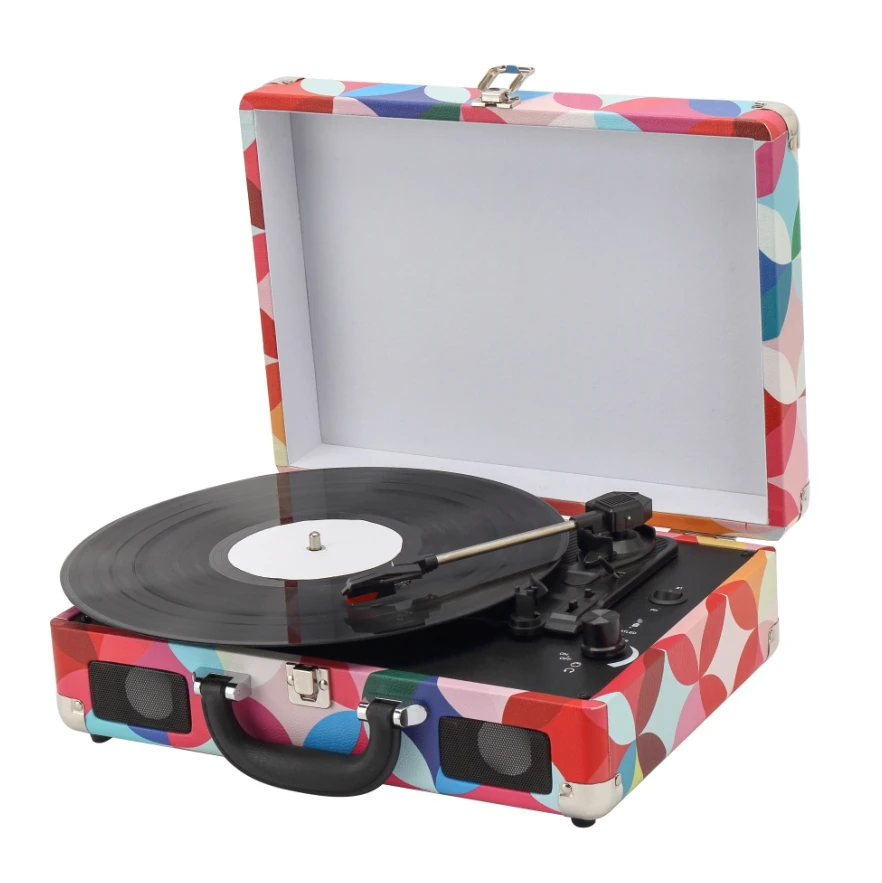 Oem Picture Print Vinyl Record Phono Hotsell Portable Suitcase Record ...