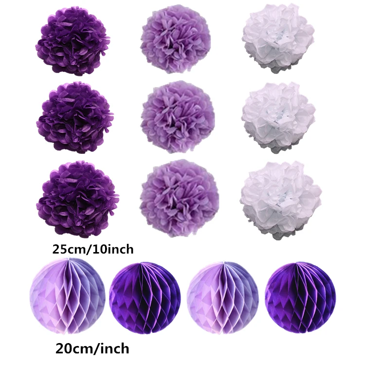 19pcs Pink Paper Party Decorations Assorted Hanging Paper Fans ...