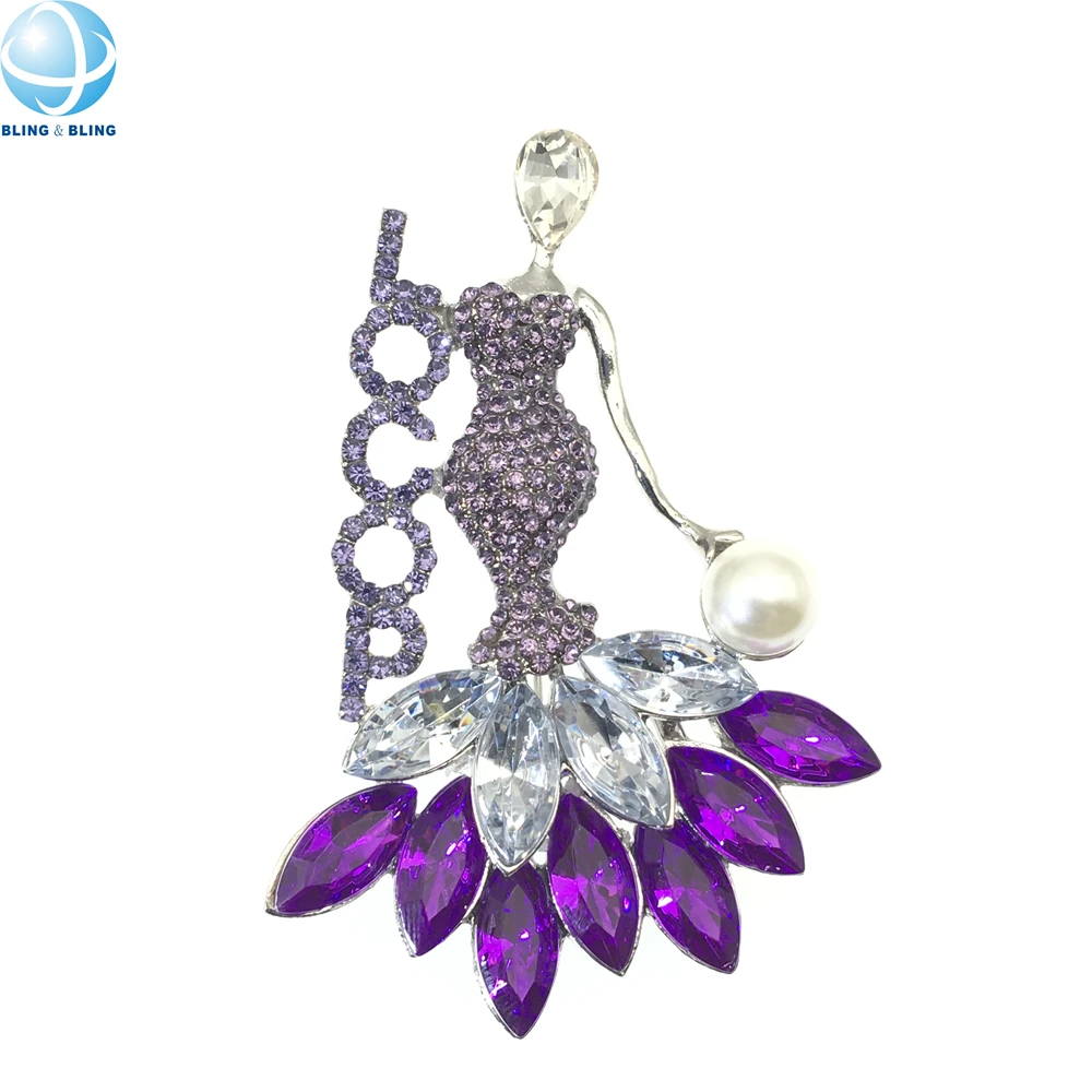 Shiny Red Crystal Heroines of Jericho Lady Dancing HOJ Brooch