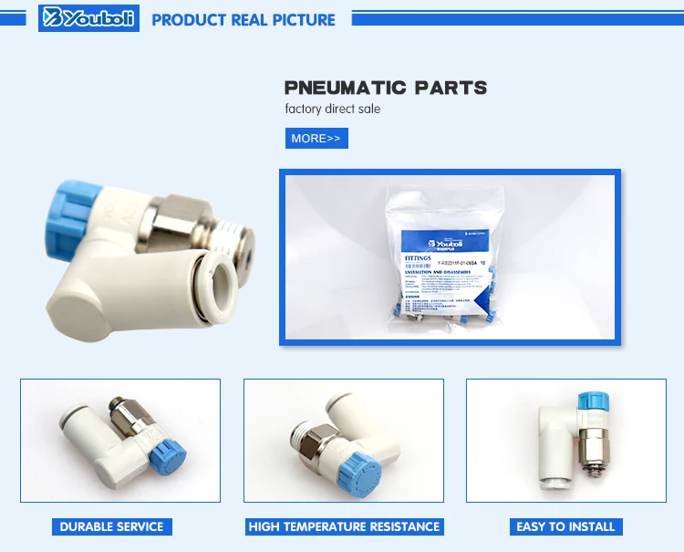 Ybl Smc Type Pneumatic Parts Inlet Throttle Valve As1311f/2311f/3311f ...