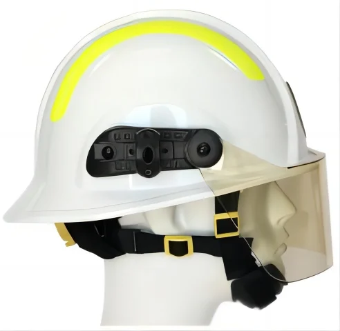 17-style Full-face Fire Fighting (communication) Helmet - Buy Fire ...