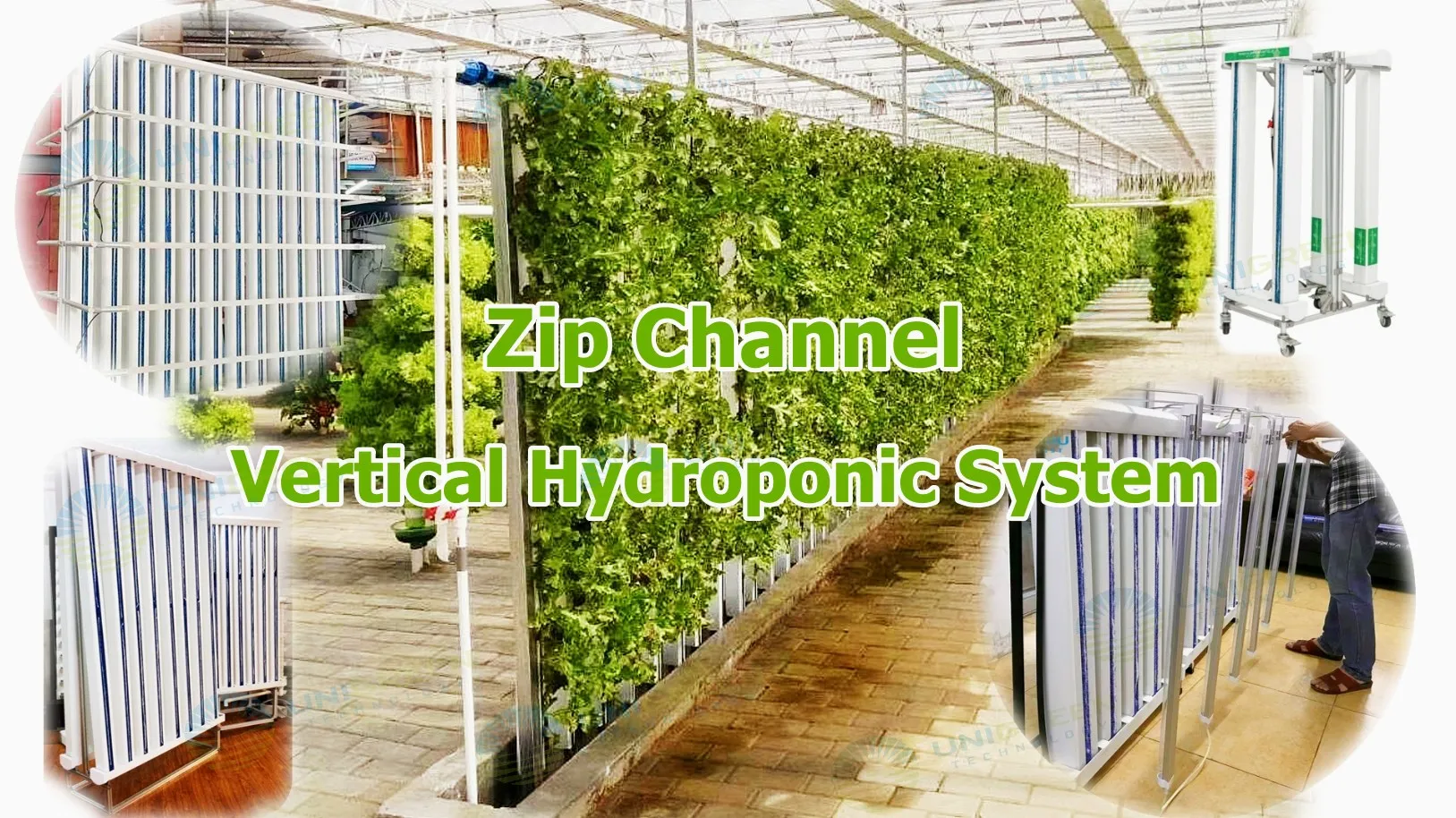 Vertical Wall Hydroponics Zip Type Standard Size Drip Irrigation PVC ...