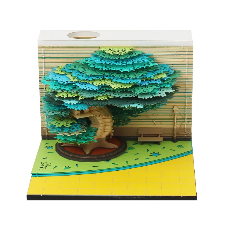 Creative 3d Building Paper Craft Memo Pad Teara-off Note Pad - Buy New ...
