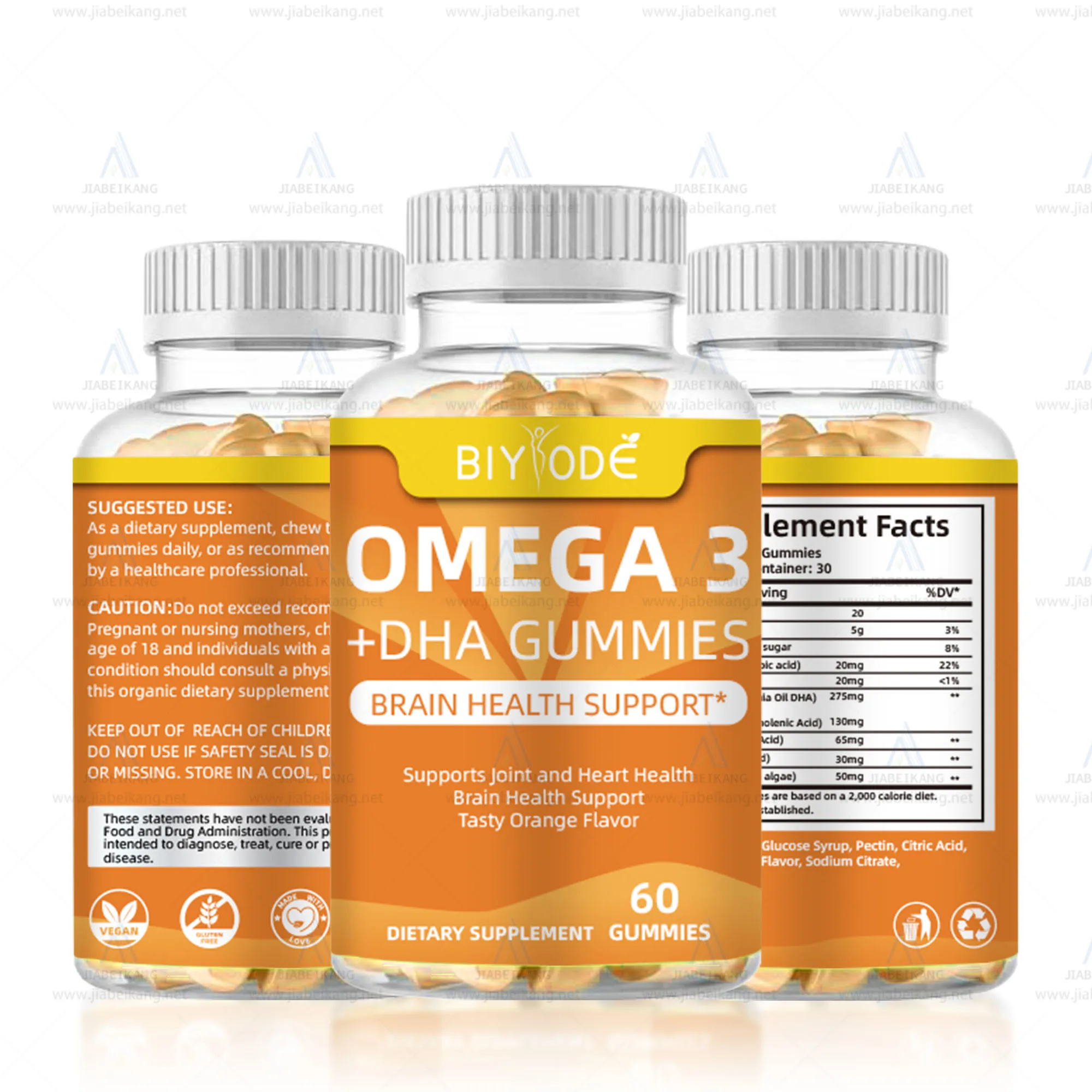 Biyode Health Supplement Fish Oil Omega 3 Dha Gummy For Immune Support ...