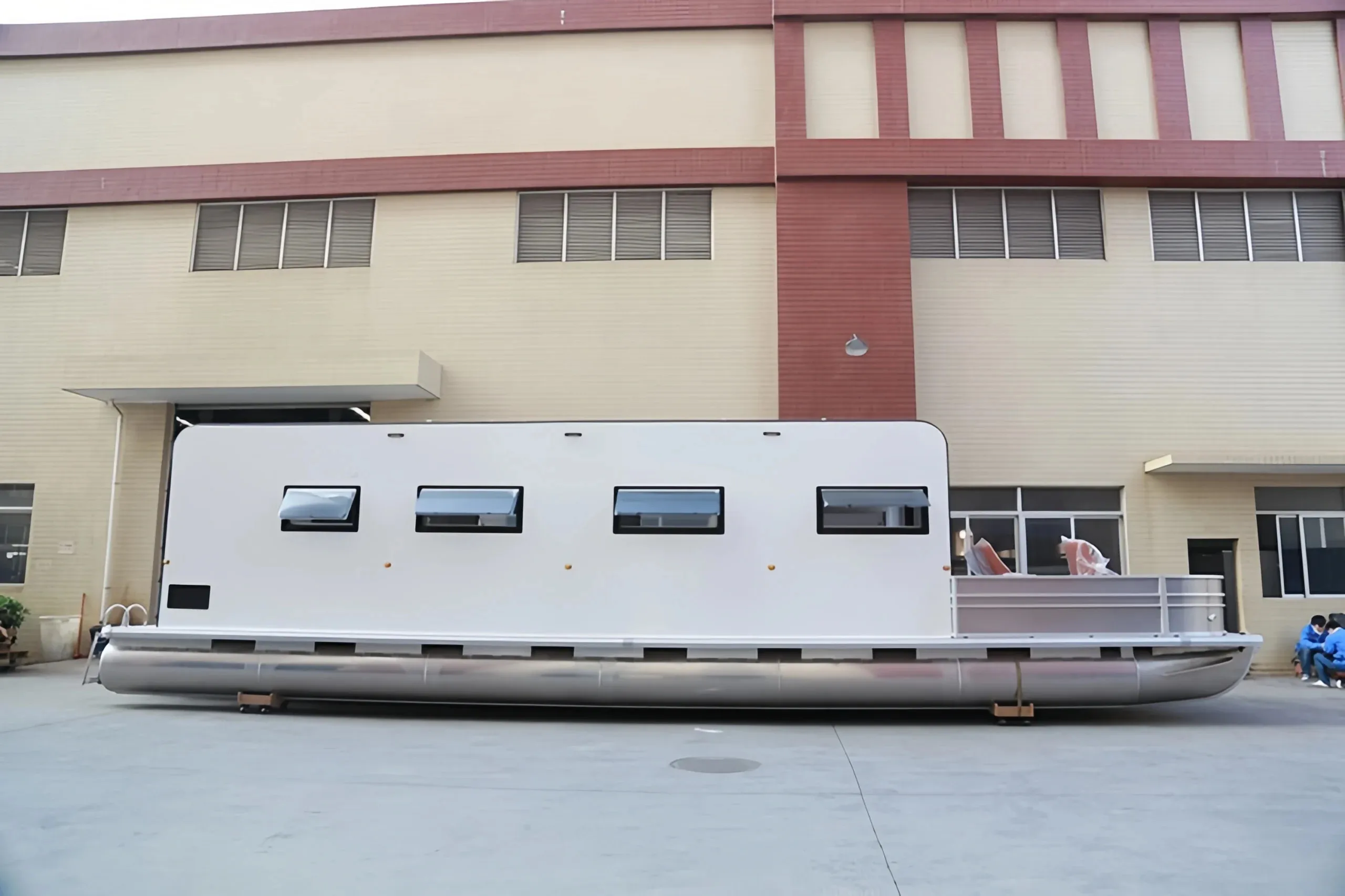 Luxury OEM Motor Party Aluminum Pontoon Boat for Wholesale