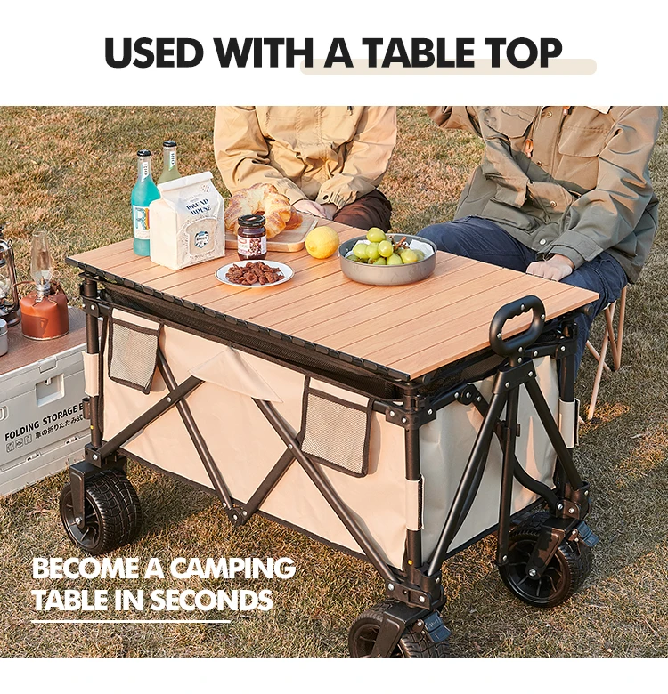 Kinggear Beach Trolley Cart - Portable & Foldable Camping Wagon