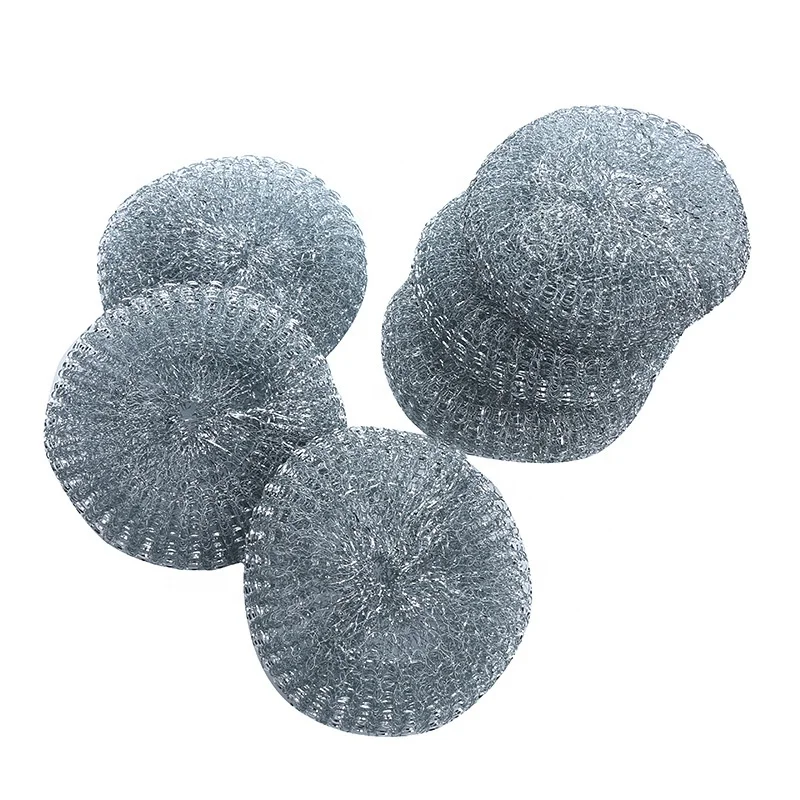 Stainless Steel Wire Ball Scrubber Mesh Scourer Galvanised Raw Material ...