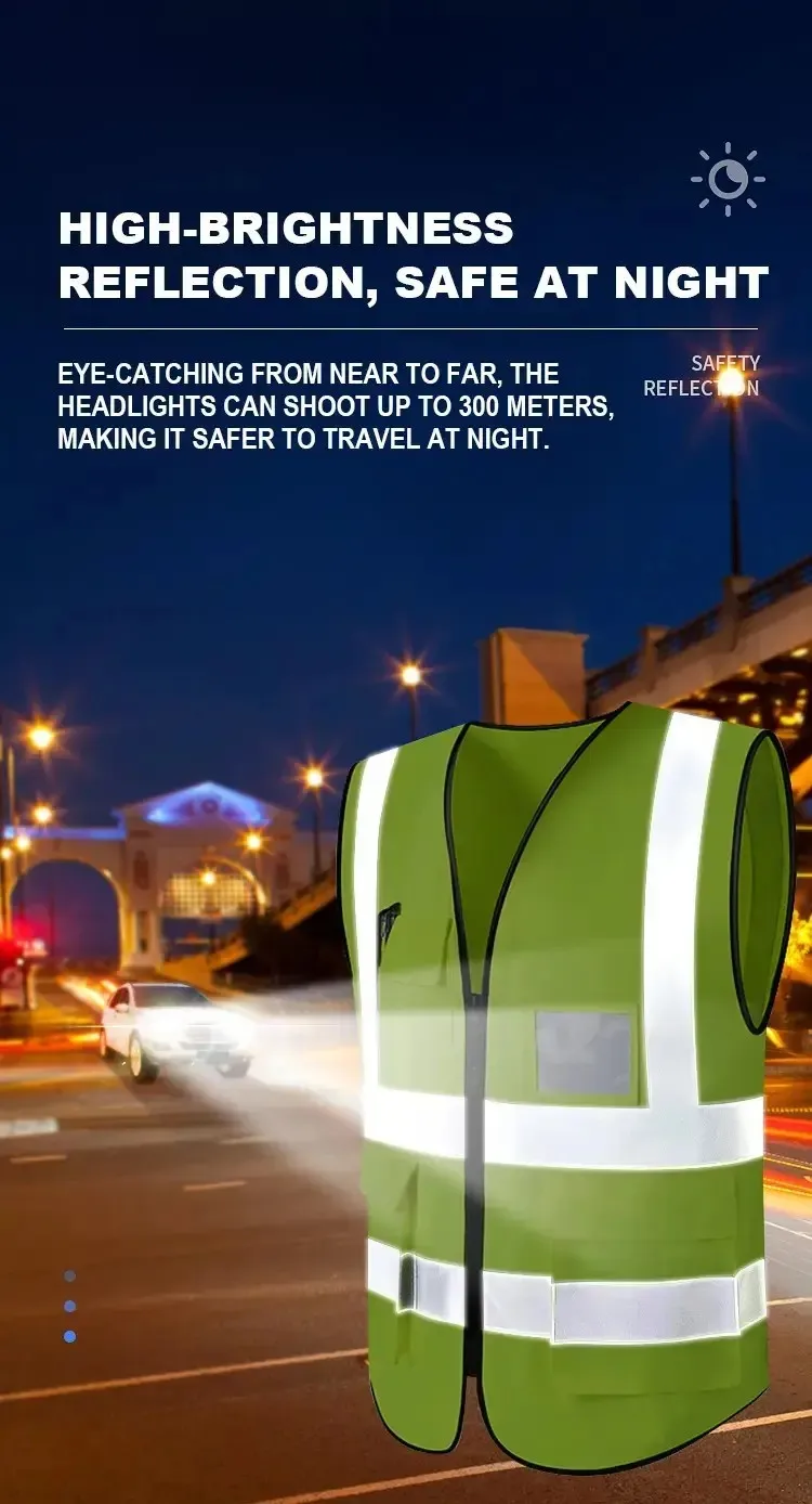 Reflective Jacket Safety Road Emergency Jilet Gilets Custom Logo High ...