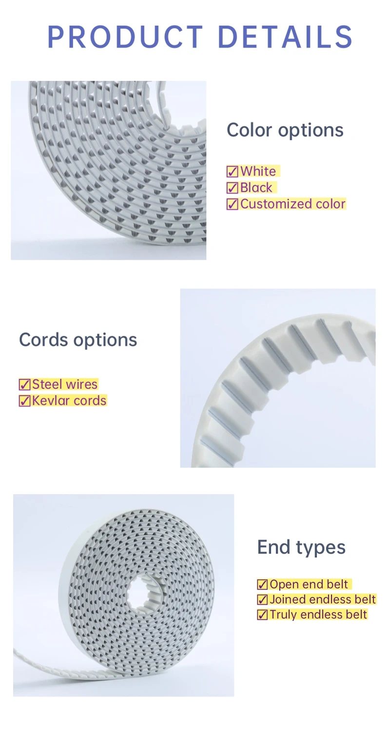 Pu Timing Belt 10mm Pitch At10 Polyurethane Timing Belts At5 /10 /20 ...