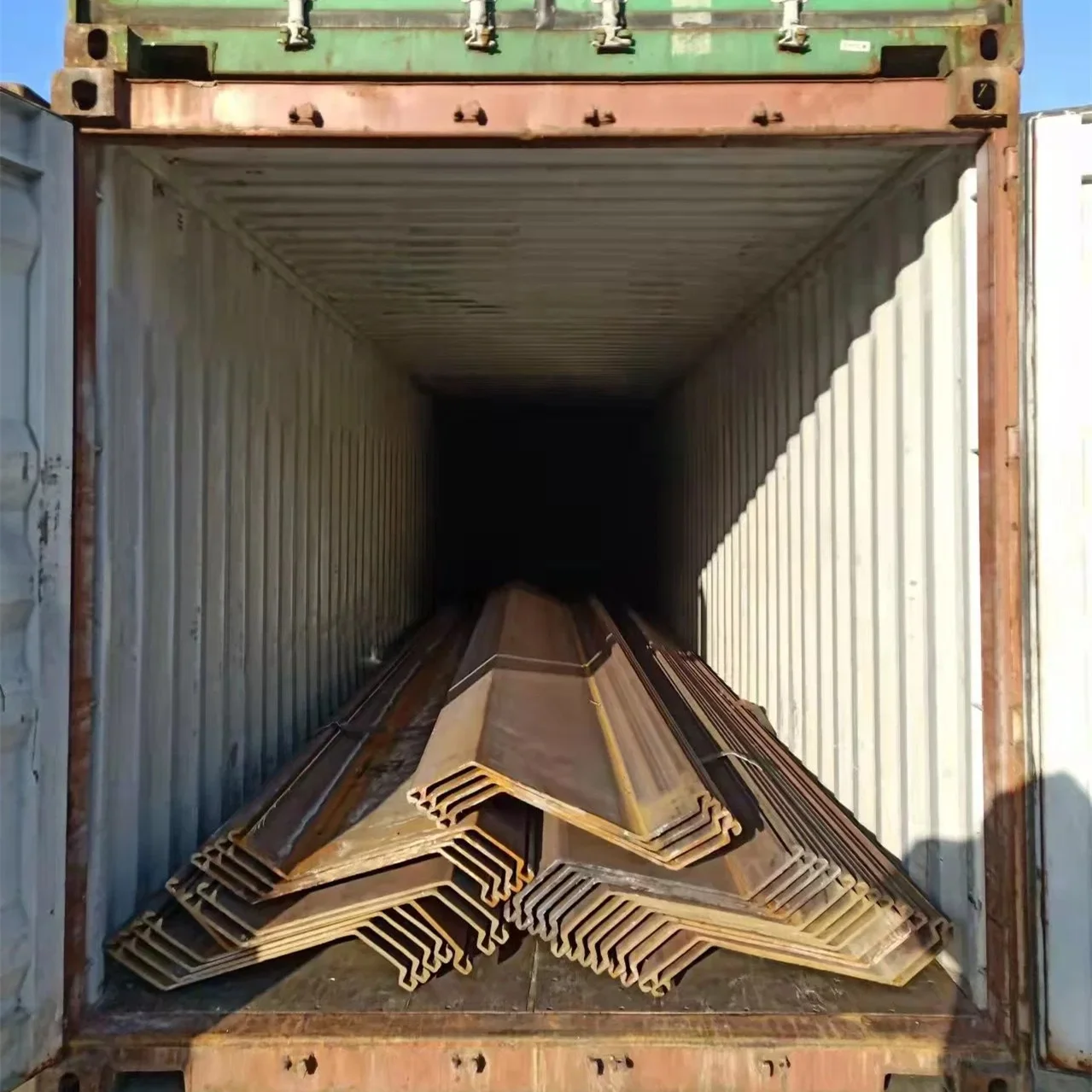 China Sheet Pile Hot Rolled Steel Pile Sheet Price Z Type Metal ...
