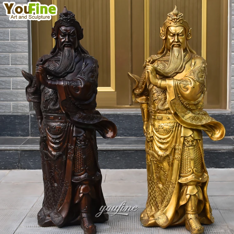Life Size Bronze Famous Chinese Figure Sculpture Metal Kwan Kung ...