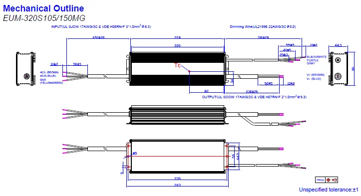 320W Eum 320 Eum 320s105 Inventronics Eum 320w 320 Watt Driver
