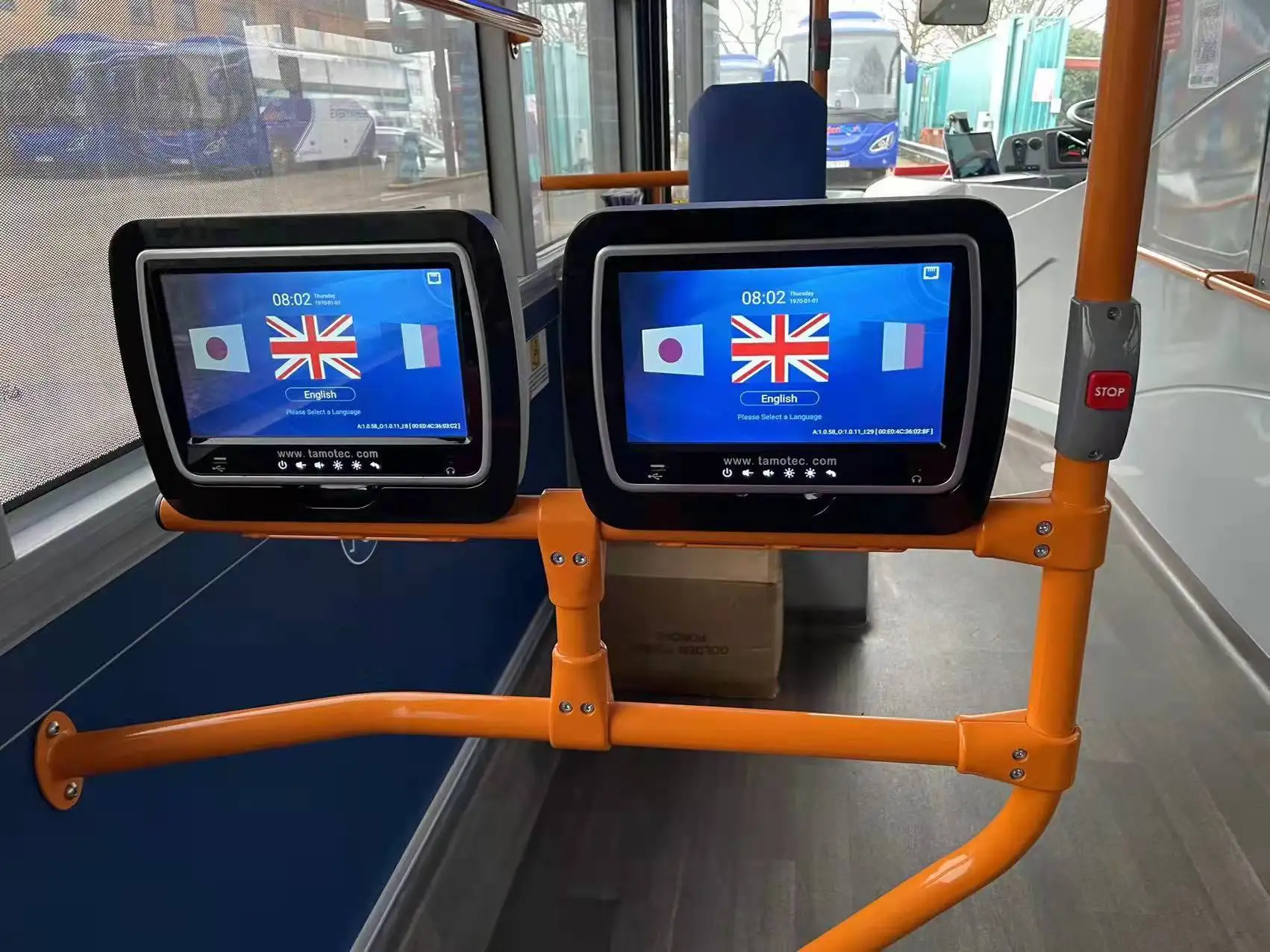 10.1inch Bus Entertainment System Vehicle Display With 16 Languages ...