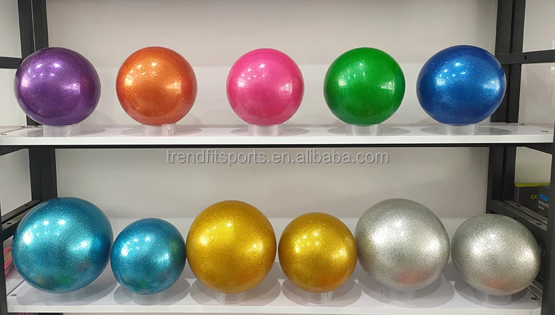 Custom Glitter Rhythmic Gymnastics Balls for Dance & Performance