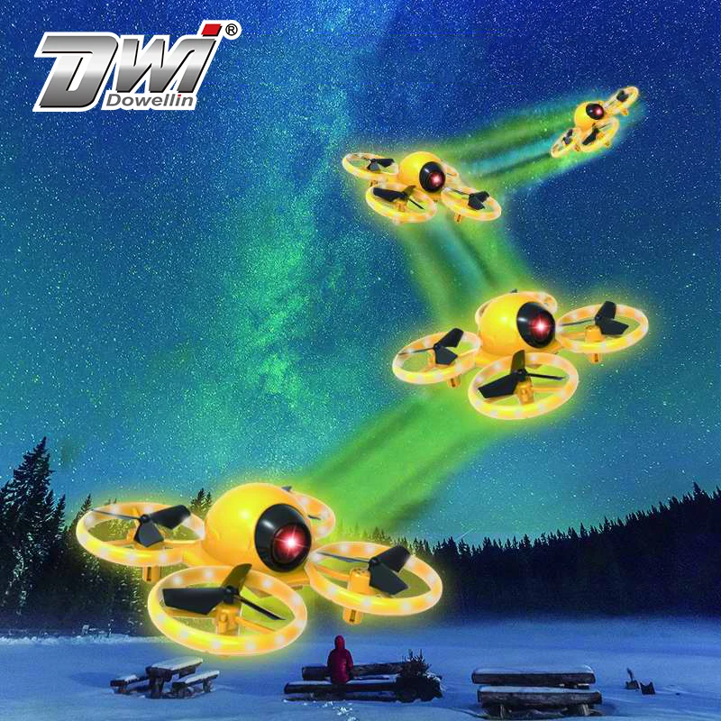 DWI Dowellin D10 Mini Quadcopter UFO Drone with Camera and Colorful Led Light for Kids
