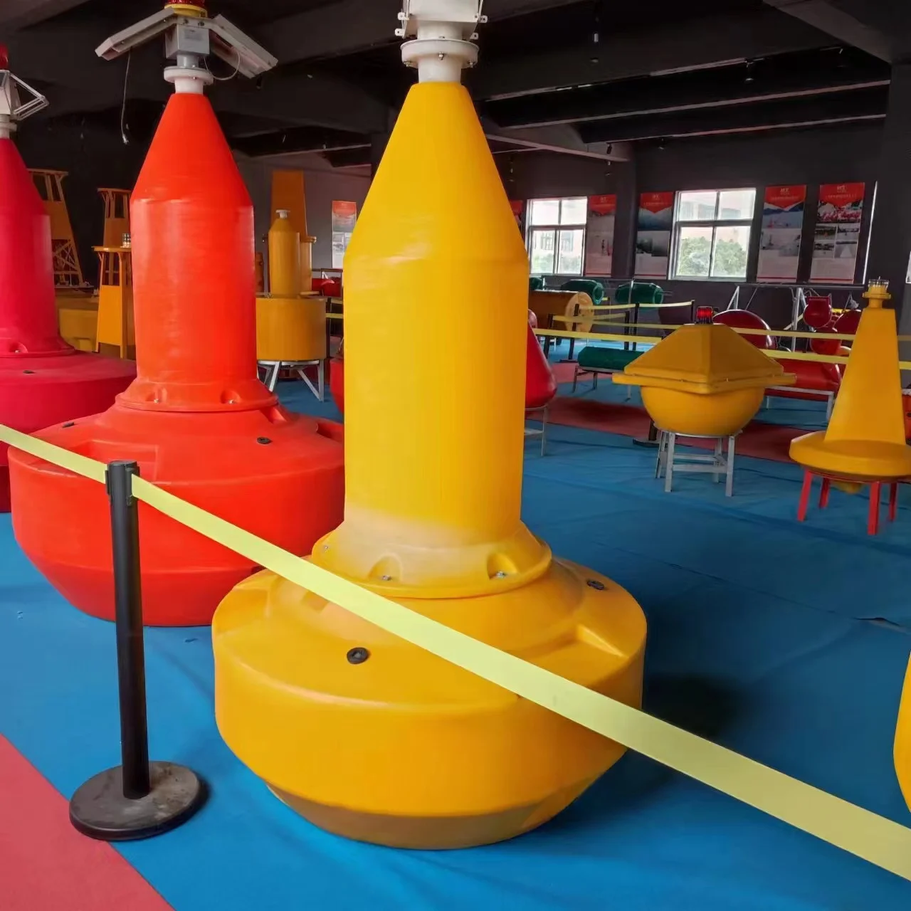 Plastic PE Navigation Buoys Floating Mark Buoy with PU Foam Inside with ...