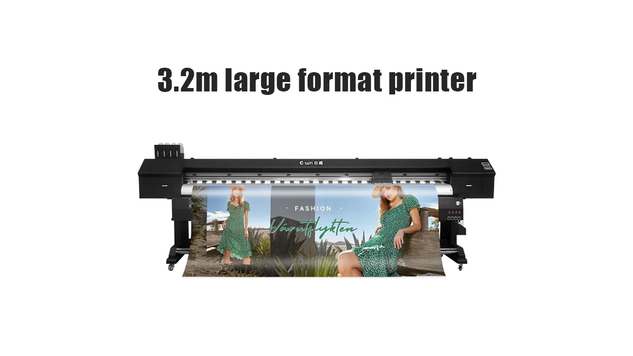 Industrial Machinery 3.2m Large Format Printer 10 Feet Banner Eco ...