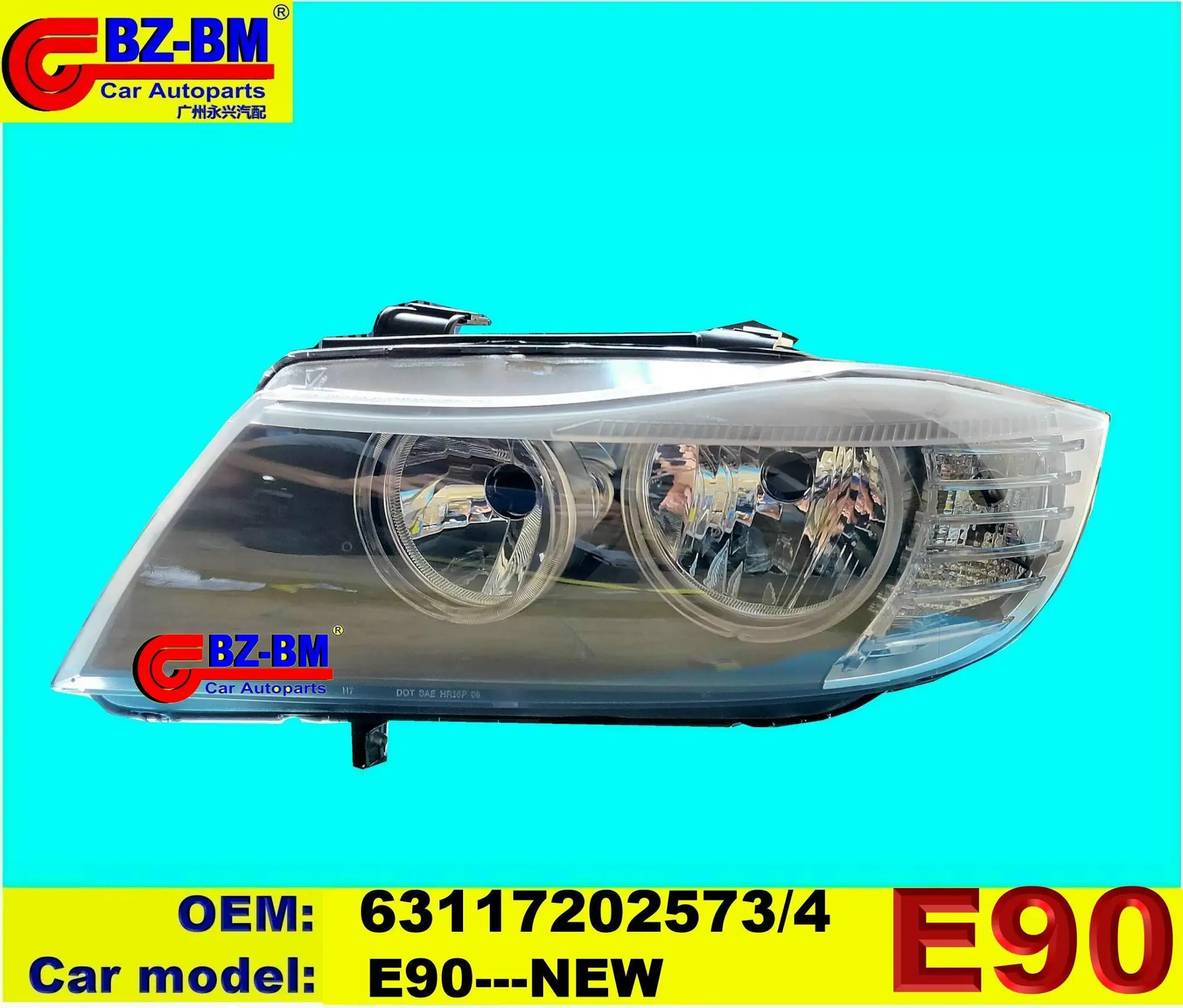 Head Lamp Xenon Hid For Bmw E87 X5 E60 F01 F02 63117225229 63117225230 ...