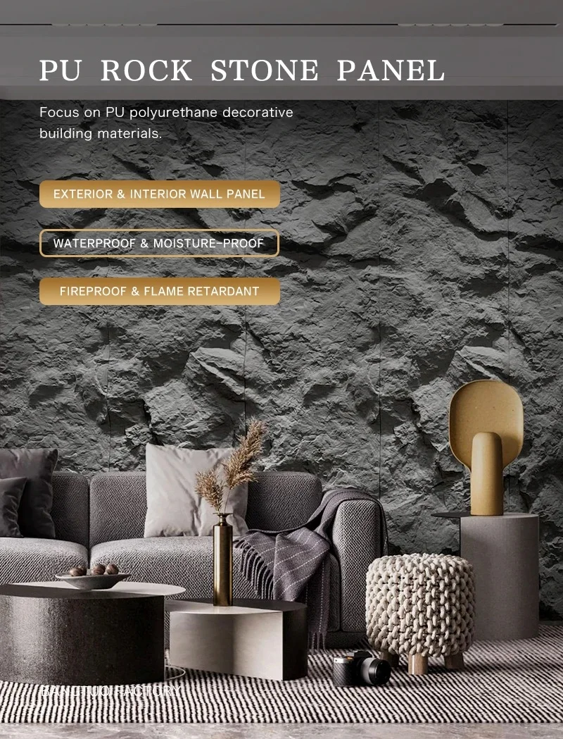 Culture Pu Stone Wall Panel For Exterior Wall - Buy Pu Stone Wall Panel/culture Pu Stone Wall ...