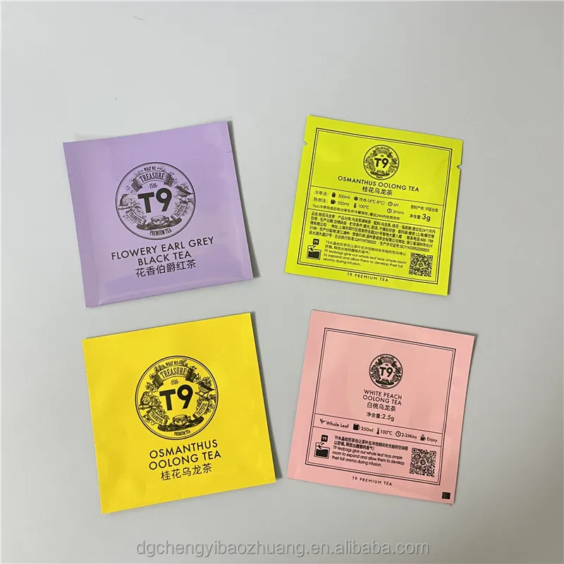 Moq 1000pcs Custom Logo Sachet Tea Coffee Packaging Bags Mini 3 Side ...