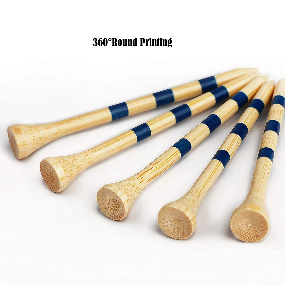 Customized Printed Logo Professional Golf Tees - Eco-Friendly Bamboo ...