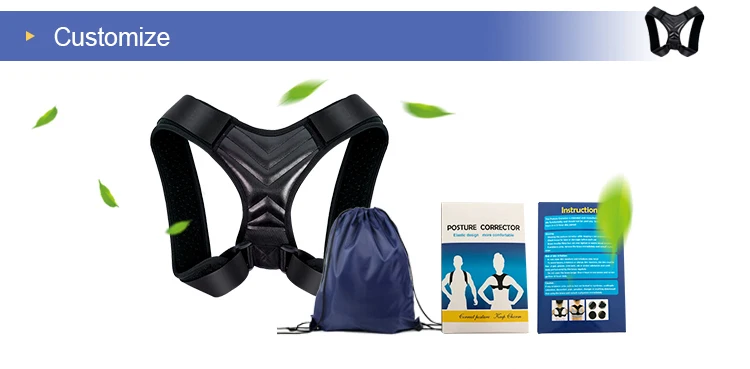 Adjustable Back Brace Support Belt Straightener Body Sitting Posture ...