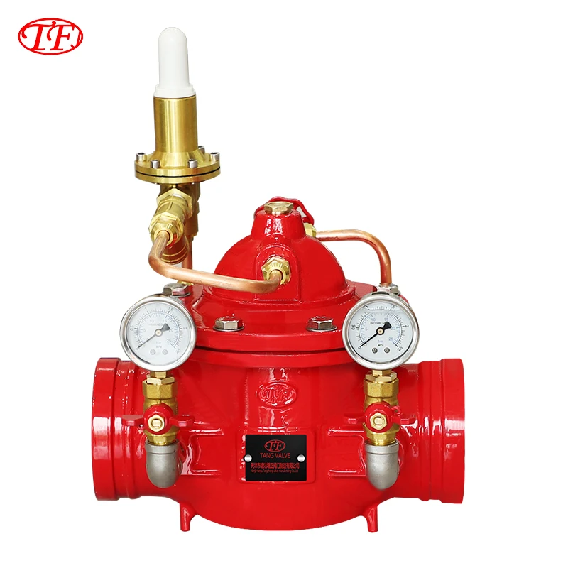 TF 200X Hydraulic Manual Water Pressure Control Valve Ductile Iron Fire ...