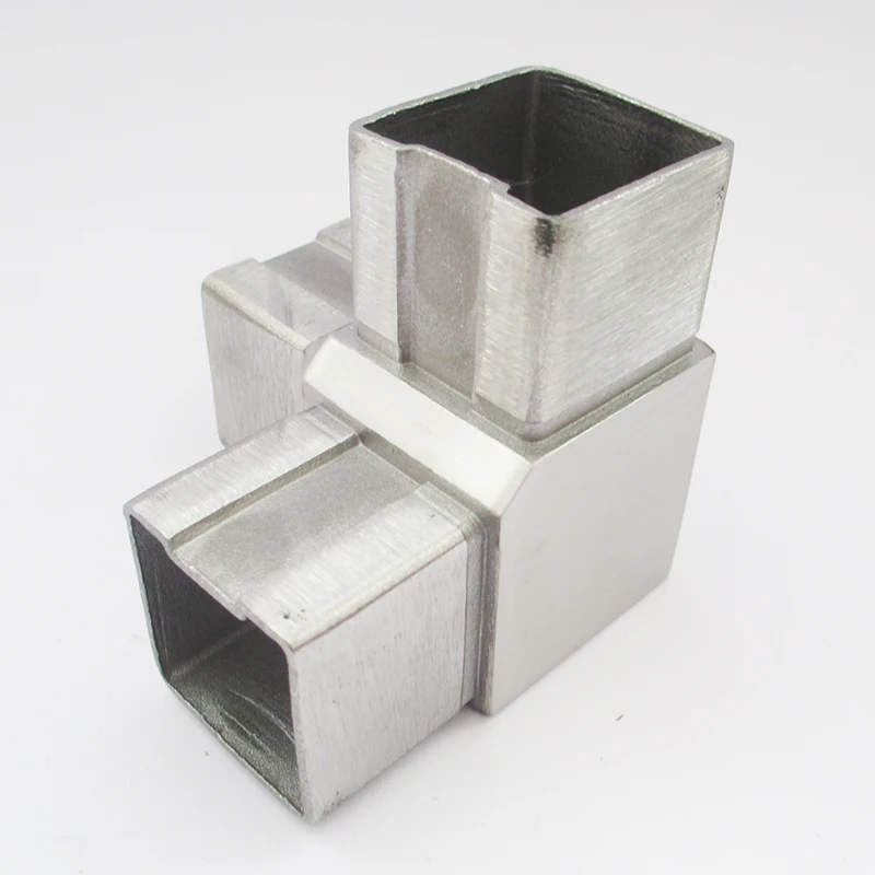 Stainless Steel Way 180 Degree Inline Square Tube Connector, 45% OFF