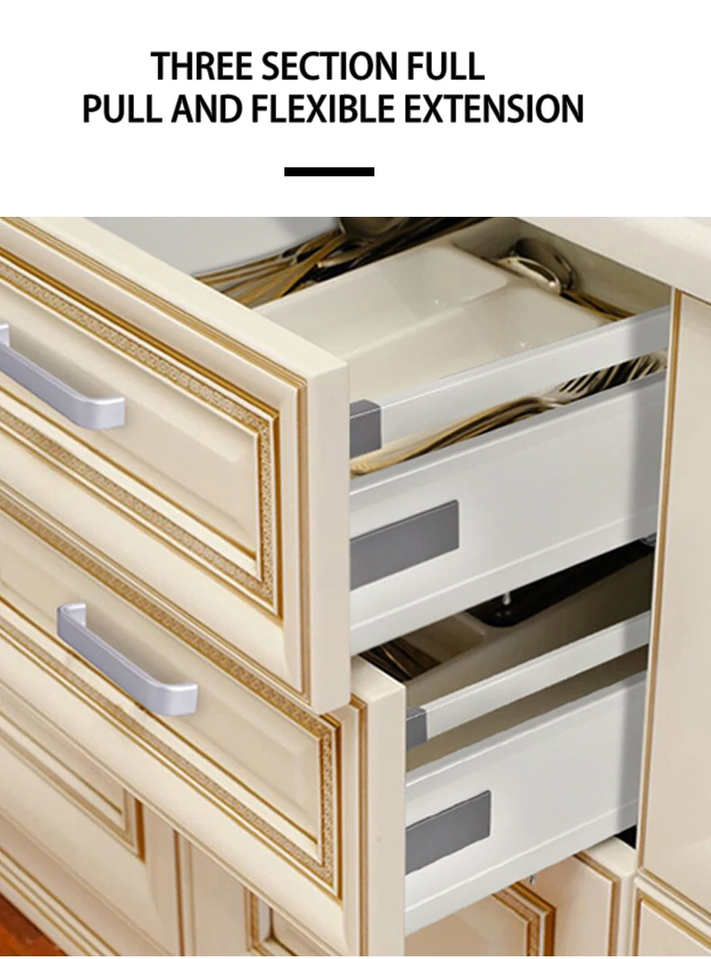 Wholesale Full Extension Slim Tandem Box Kitchen Cabinet Drawers Slide ...