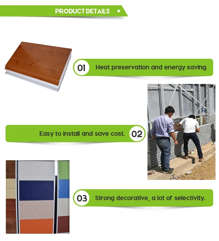 Polystyrene Foam Wall Panel Al-zn Coated Steel Sheet Eps Sandwich Foam ...