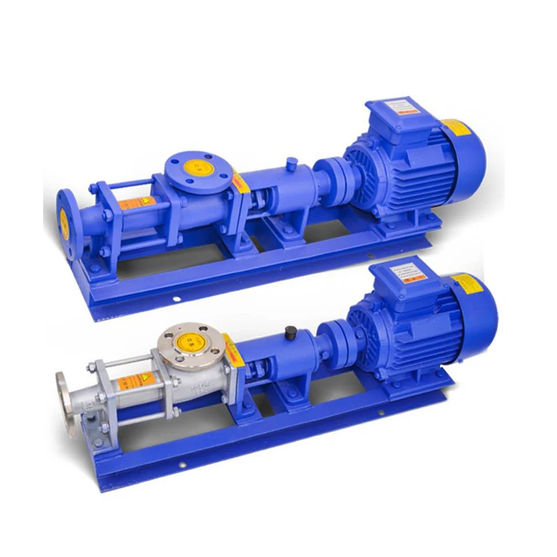 Single Screw Pump For Sewage Sludge Polymer Chemicals Dosing Oily Water ...