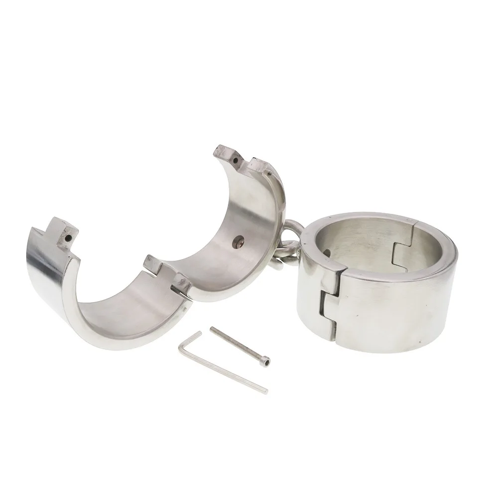 Stainless Steel Heavy-duty Fun Handcuffs Bondage Bundled Alternative ...