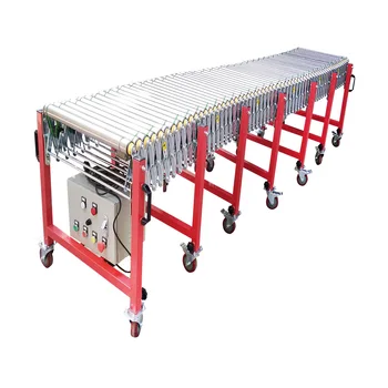 Loading Flexible Conveyor Roller Conveyor Powered Roller Conveyor ...
