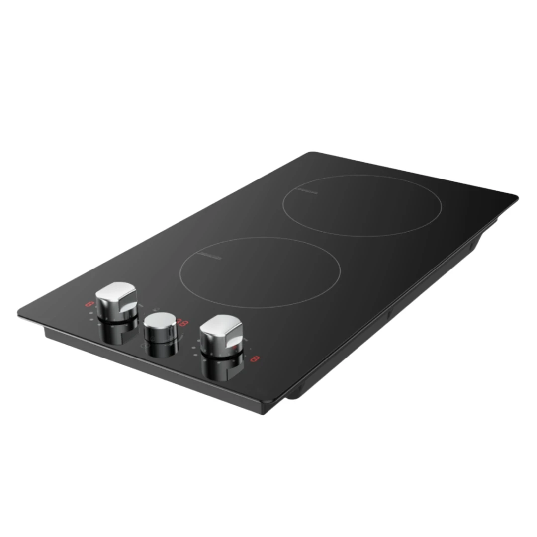 2 Zones Vertical Induction Hob with Physical Knob Switch Control ...