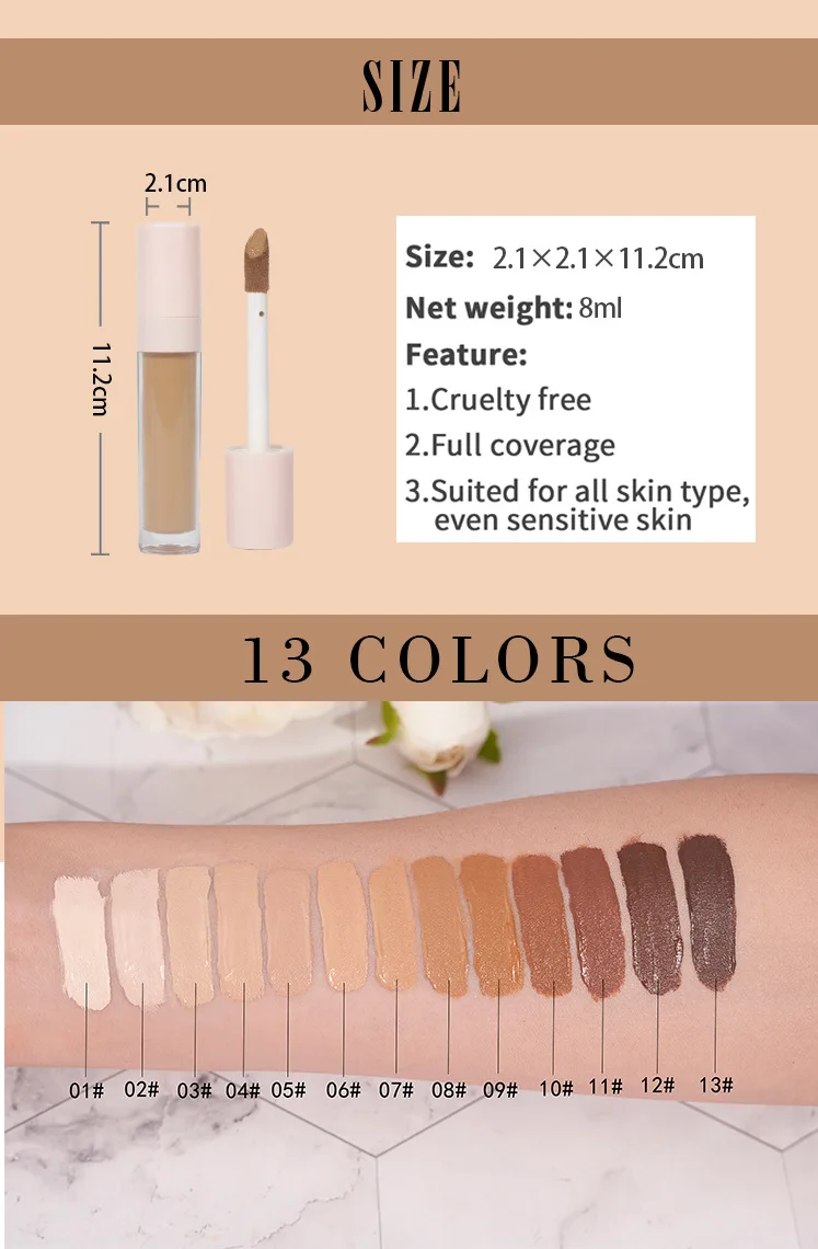 Private Label Waterproof High Definition Makeup Profession Concealer ...